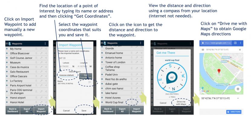 GPS Waypoints Quick User Guide - Bluecover