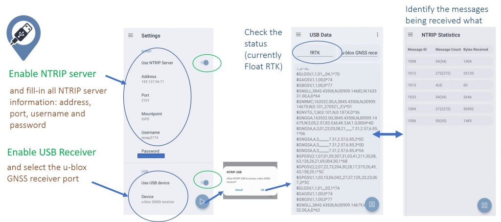 NTRIP Client for USB Quick Guide - Bluecover