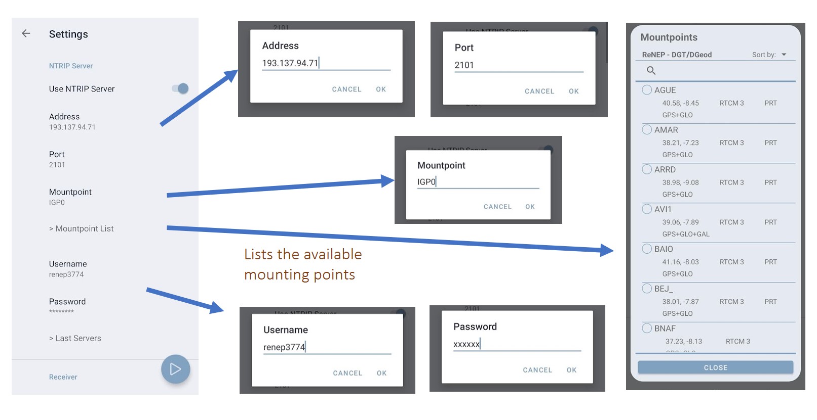 NTRIP Client for USB Quick Guide – Bluecover